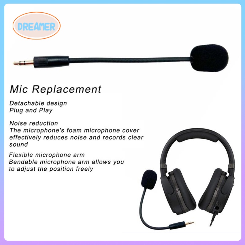 Micphone for PC Replacement Game Mic 3.5mm Microphone Headset Game Mic ...