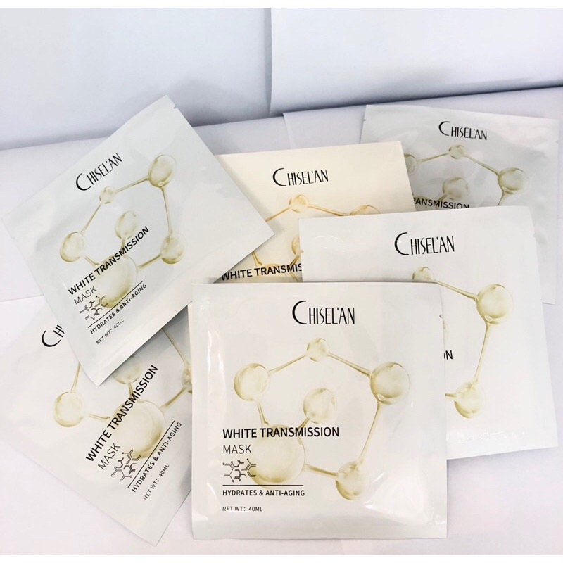 10 pieces of Chiselan Collagen Mask, Chiselan Whitening Mask, Prevents ...