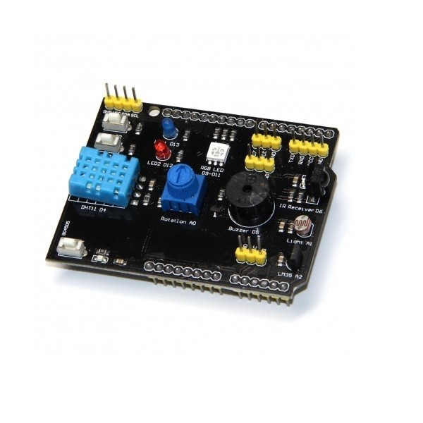 Sensor Shield 9 in 1 Multi-function DHT11 LM35 Buzzer LDR UNO | Shopee ...