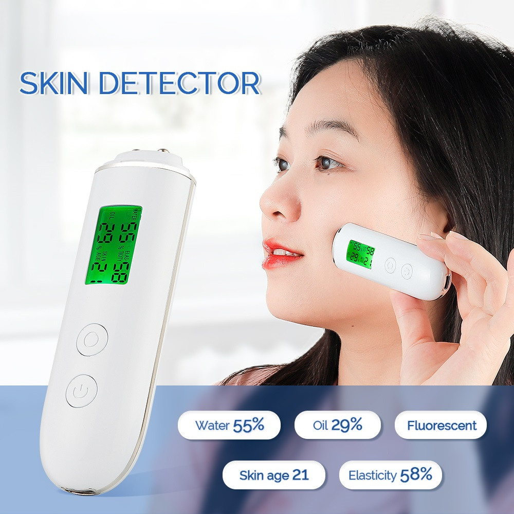 Foreverlily Skin moisture tester facial skin moisture oil fluorescent ...