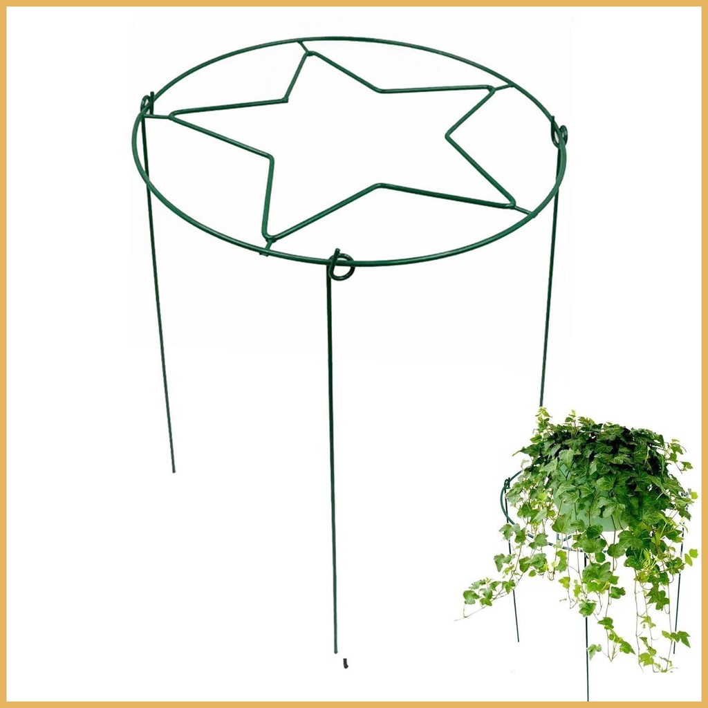 Potted Plant Trellis Garden Plant Support Ring Metal Stand Indoor Plant ...