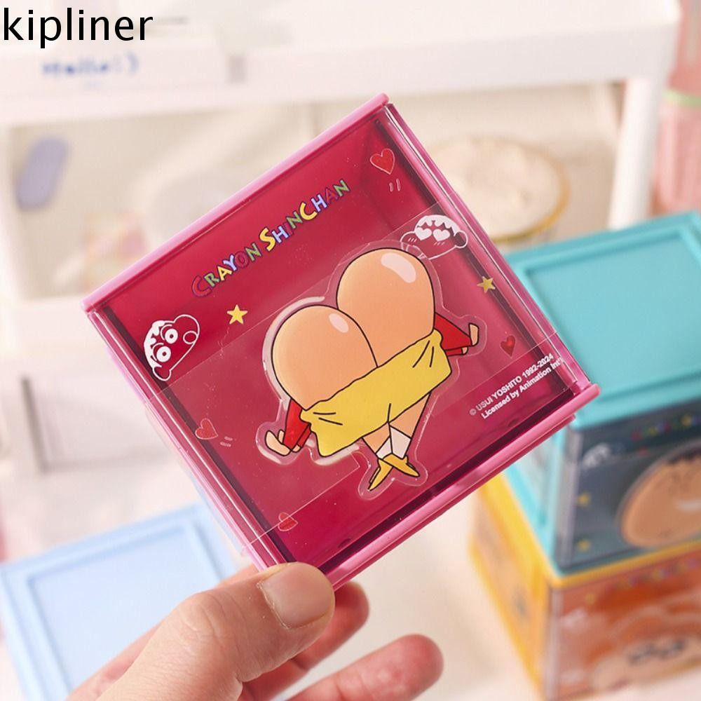 KIPLINER Crayon Shin-chan Storage Box, Acrylic Dustproof Student ...