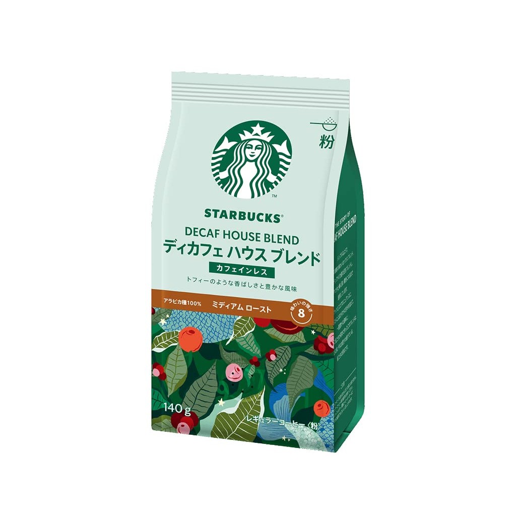 Powder Starbucks Decaf Blend Medium-fine grind type 140g Direct from ...