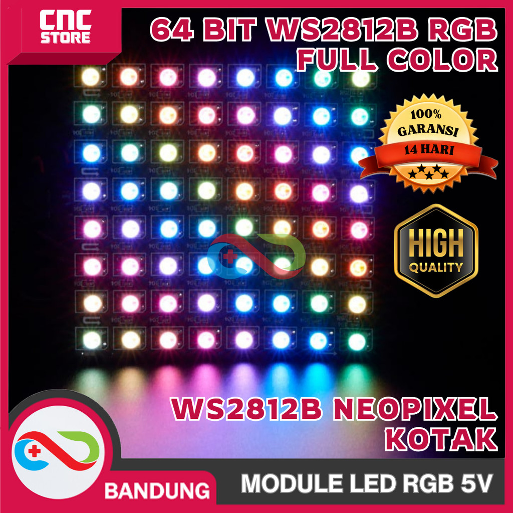 64 BIT WS2812B 5050 RGB LED DRIVER BOARD FULL COLOR 5V BOX | Shopee Philippines