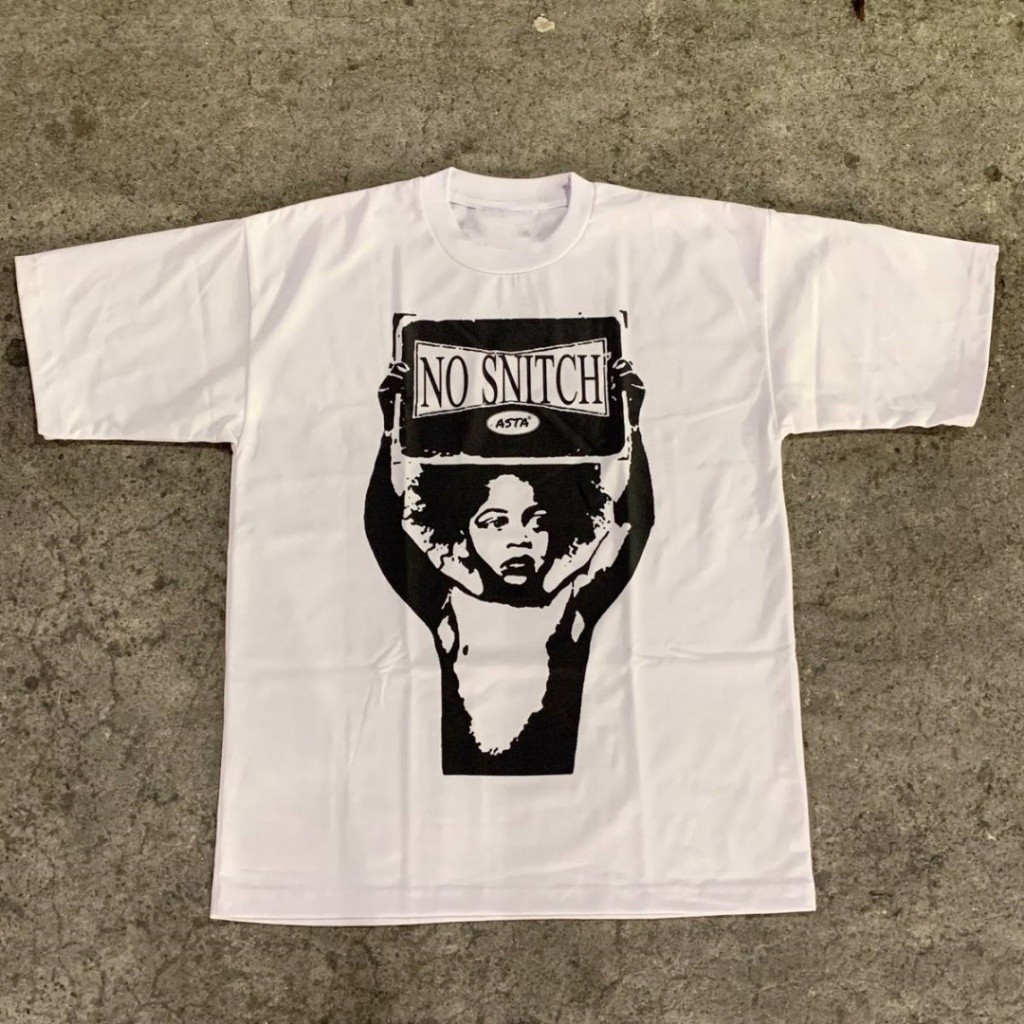 NO SNITCH new top T-shirt original art design pattern fashion street ...