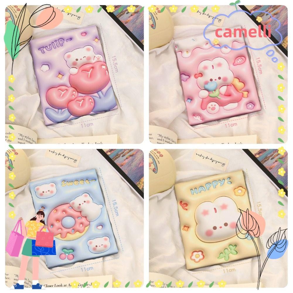 CAMELLI Portable Mirror, Cartoon Cute Stereo Folding Vanity Mirror ...