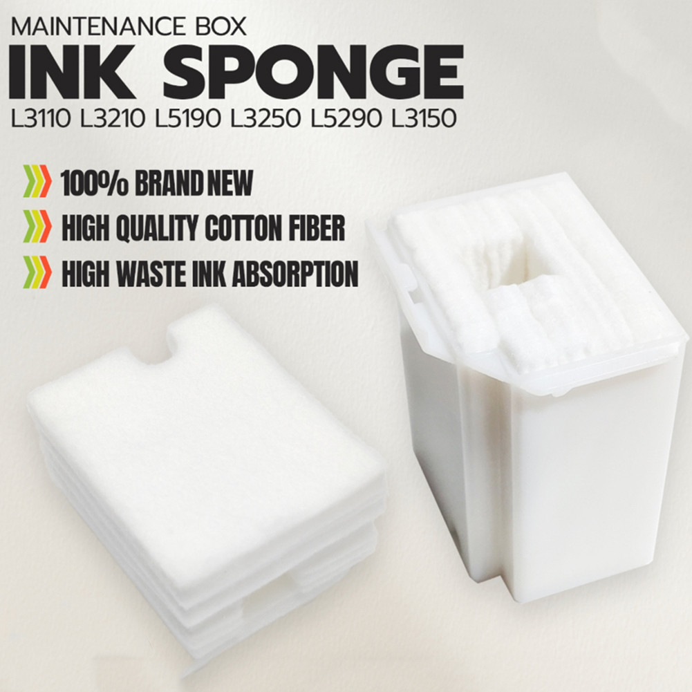 Waste Ink Tank Sponge Pad Maintenance Box for Epson L3210 L5190 L5290 ...