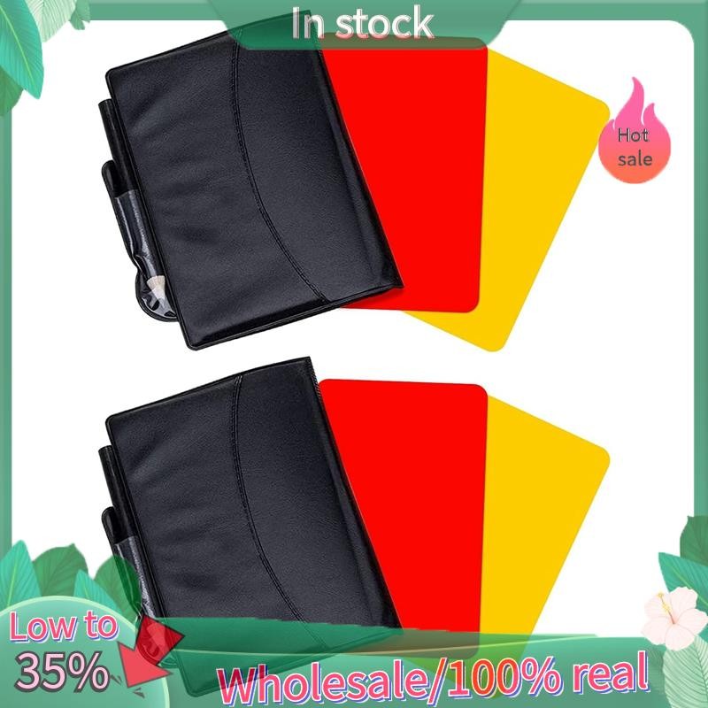 2 Pack Soccer Referee Card Sets,Warning Referee Red and Yellow Cards ...