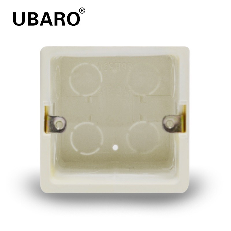 4 pieces/lot 86Type 5CM Socket Bottom Concealed Case PC Material White ...