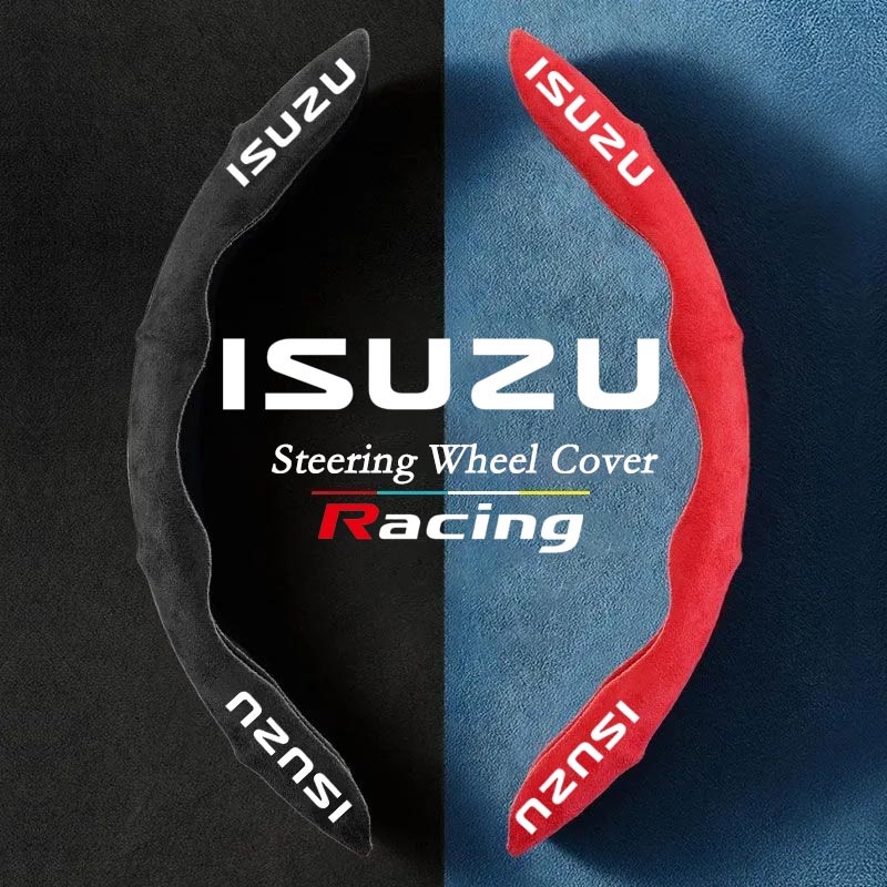ISUZU Car Steering Wheel Cover Suede Leather Anti Slip Sweat Absorption ...