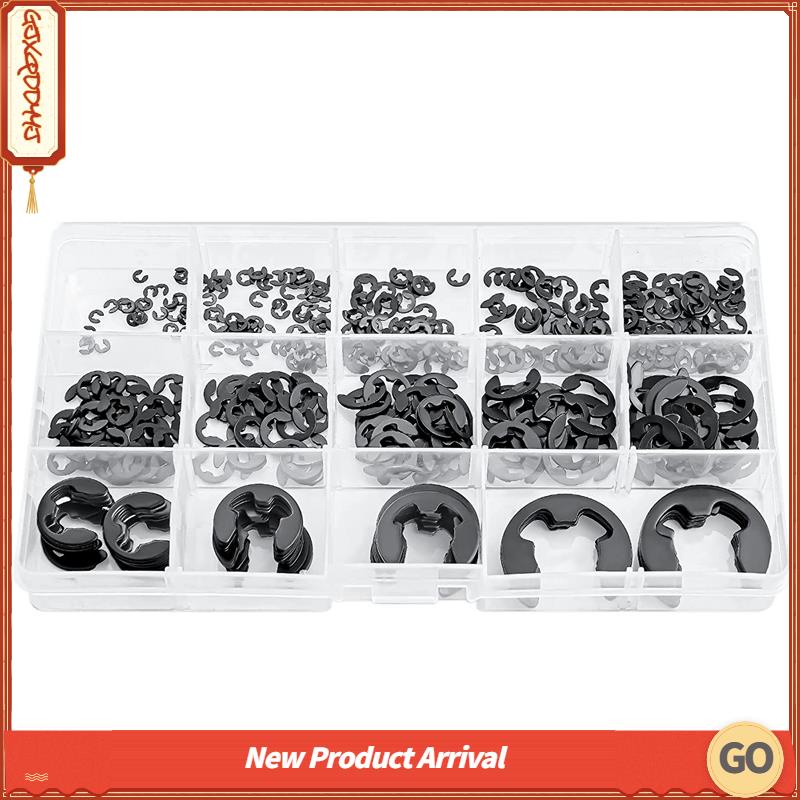 330PCS Alloy Steel Retaining Rings E-Clip Assortment Set External ...