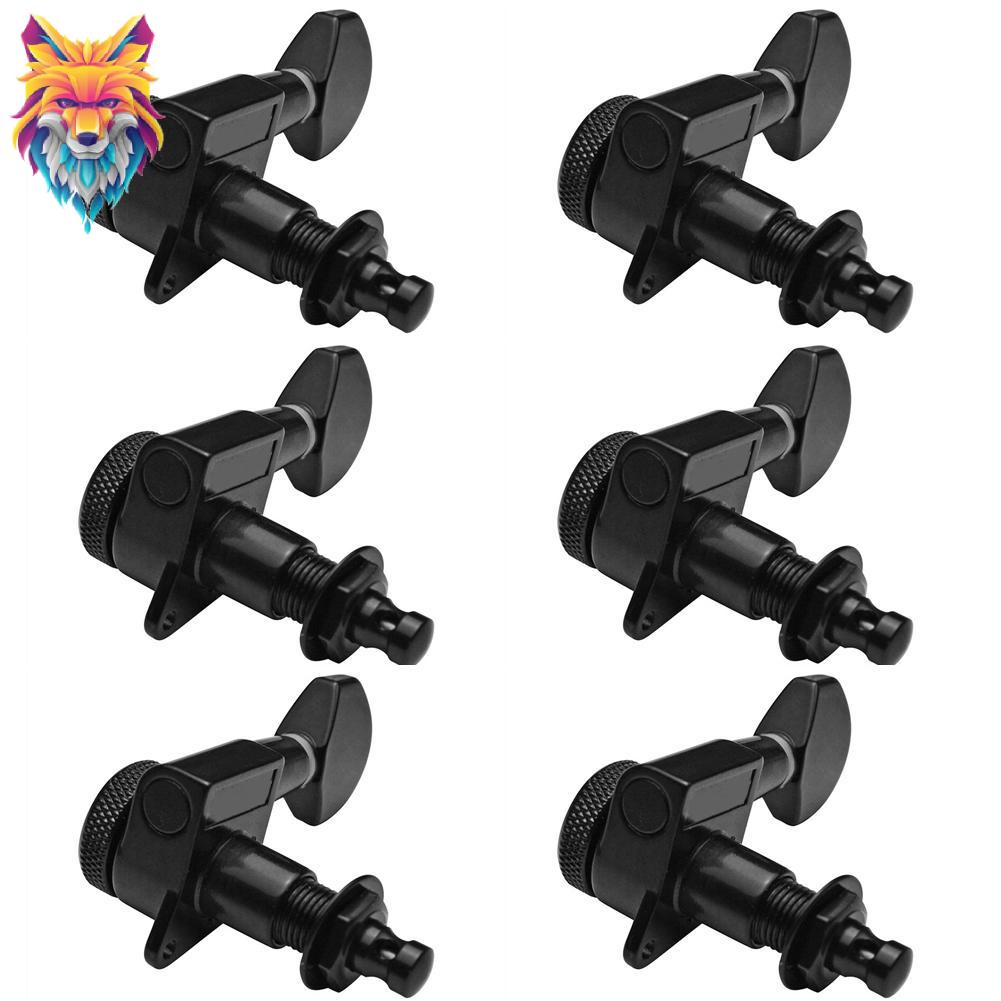 Guitar String Peg Locking Tuners Tuning Pegs Machine Heads Black 6r Inline Shopee Philippines