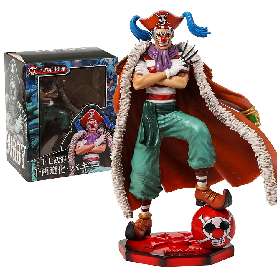 One Piece Four Emperors The Clown Buggy PVC Figure Toy Collection Model ...