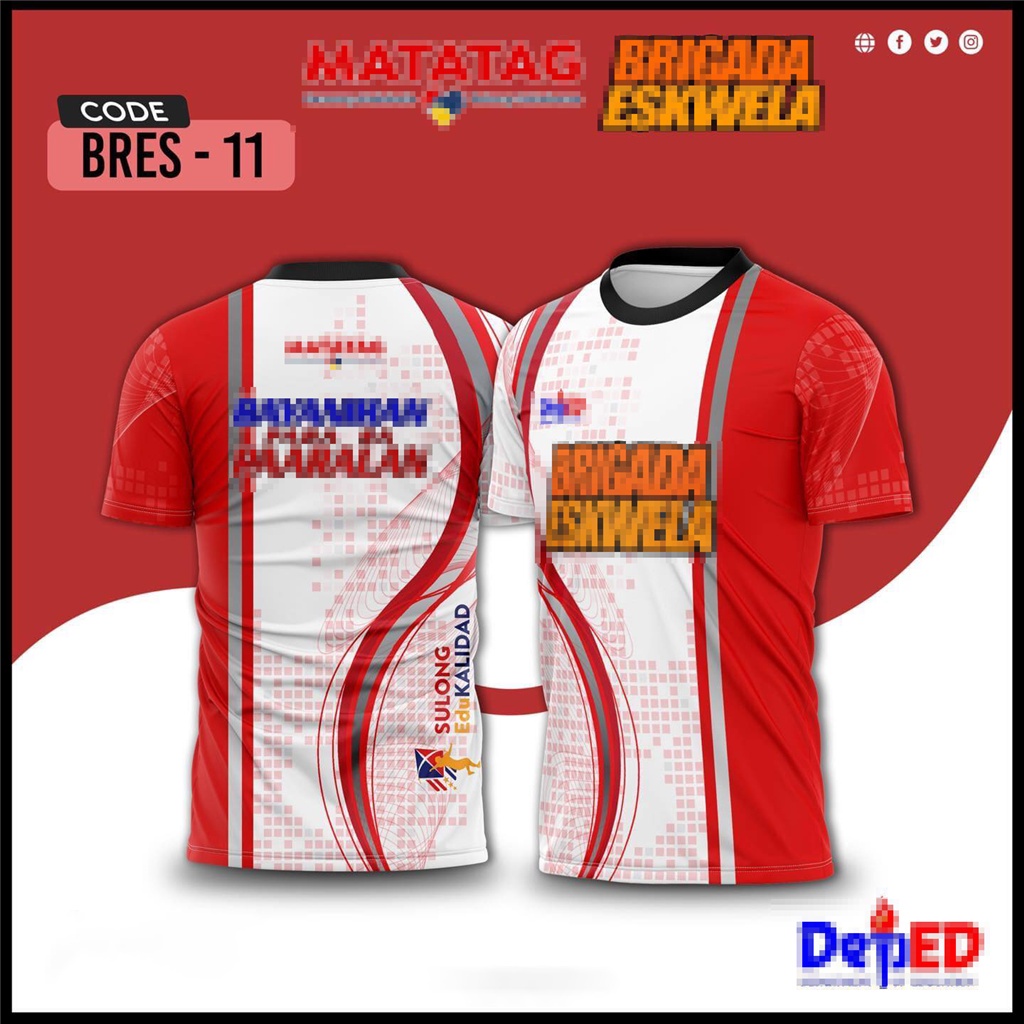 2023 MATATAG UNIFORM SUBLIMATION CODE-BRES-11 DEPED BADGE | Shopee ...
