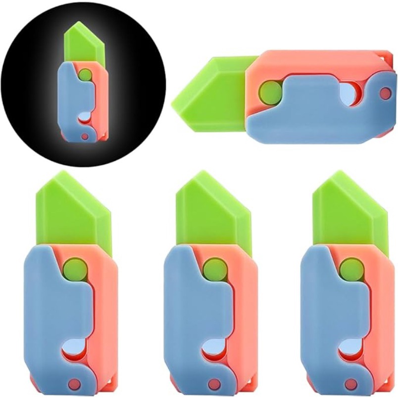 3D Printed Gravity Fidget Toy, Small Carrot Fidget Knife Toys Sensory ...