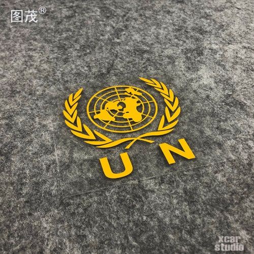 Organization Logo Stickers United Nations Stickers Car Electric Vehicle ...