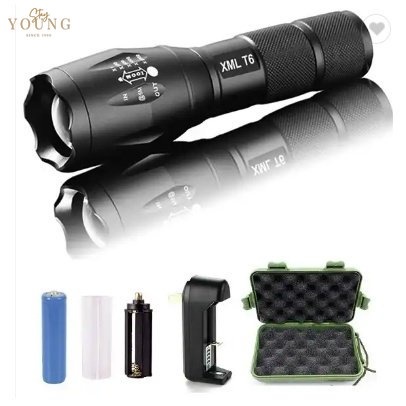 SY Ultra Bright CREE XML T6 LED 5 Mode Bright Zoom Flashlight Splashproof Torch | Shopee Philippines