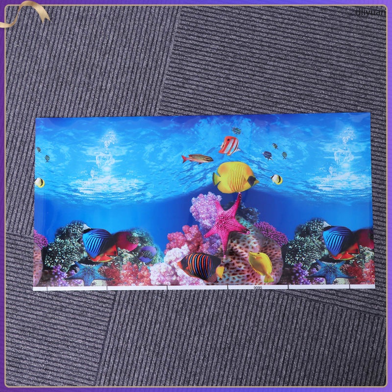dliyuan Fish Tank Background Sticker Double-sided Decorative Backdrop ...