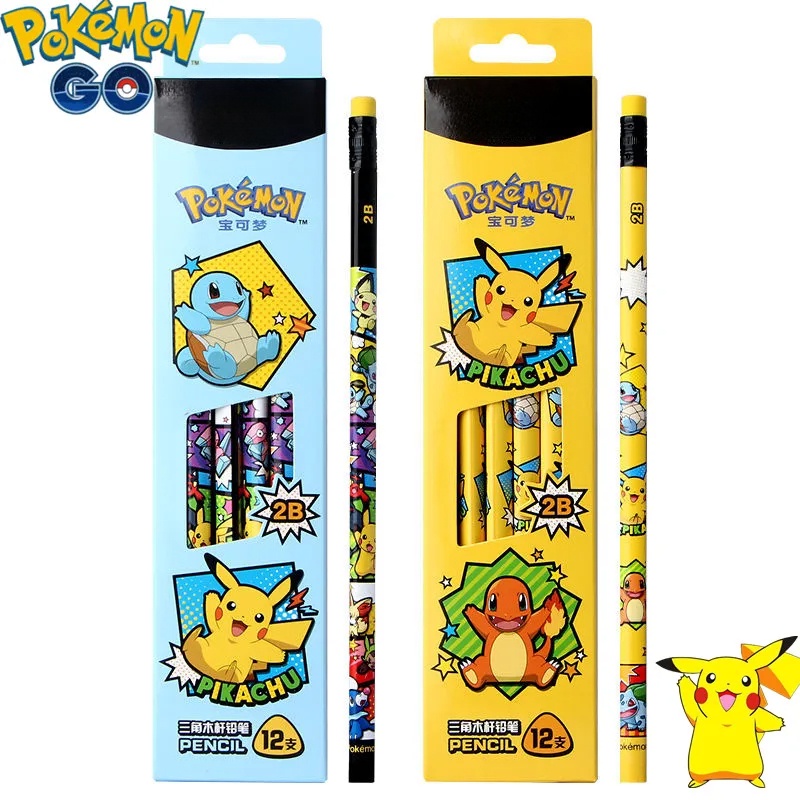 Pokemon Anime Pencil 2B/HB Pencil Children Cartoon Student Stationery ...