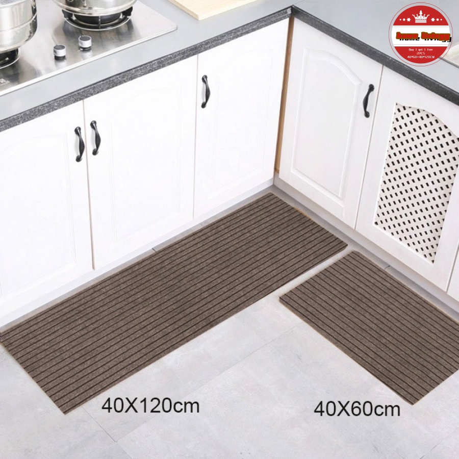 Kitchen Rug Sets 2 Piece(120X40 +60X40CM) Non-Slip Soft Super Absorbent ...