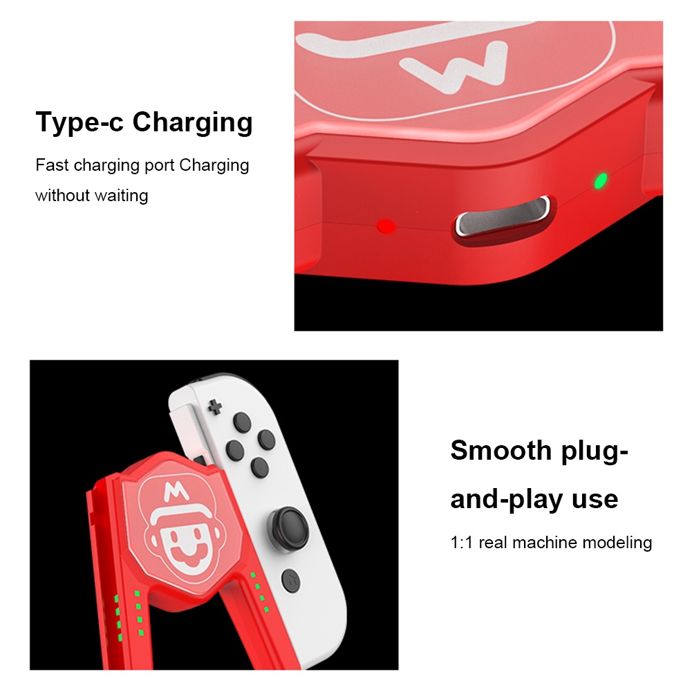 Charging Grip Left & Right Game Controller Holder Anti-Slip Type C ...