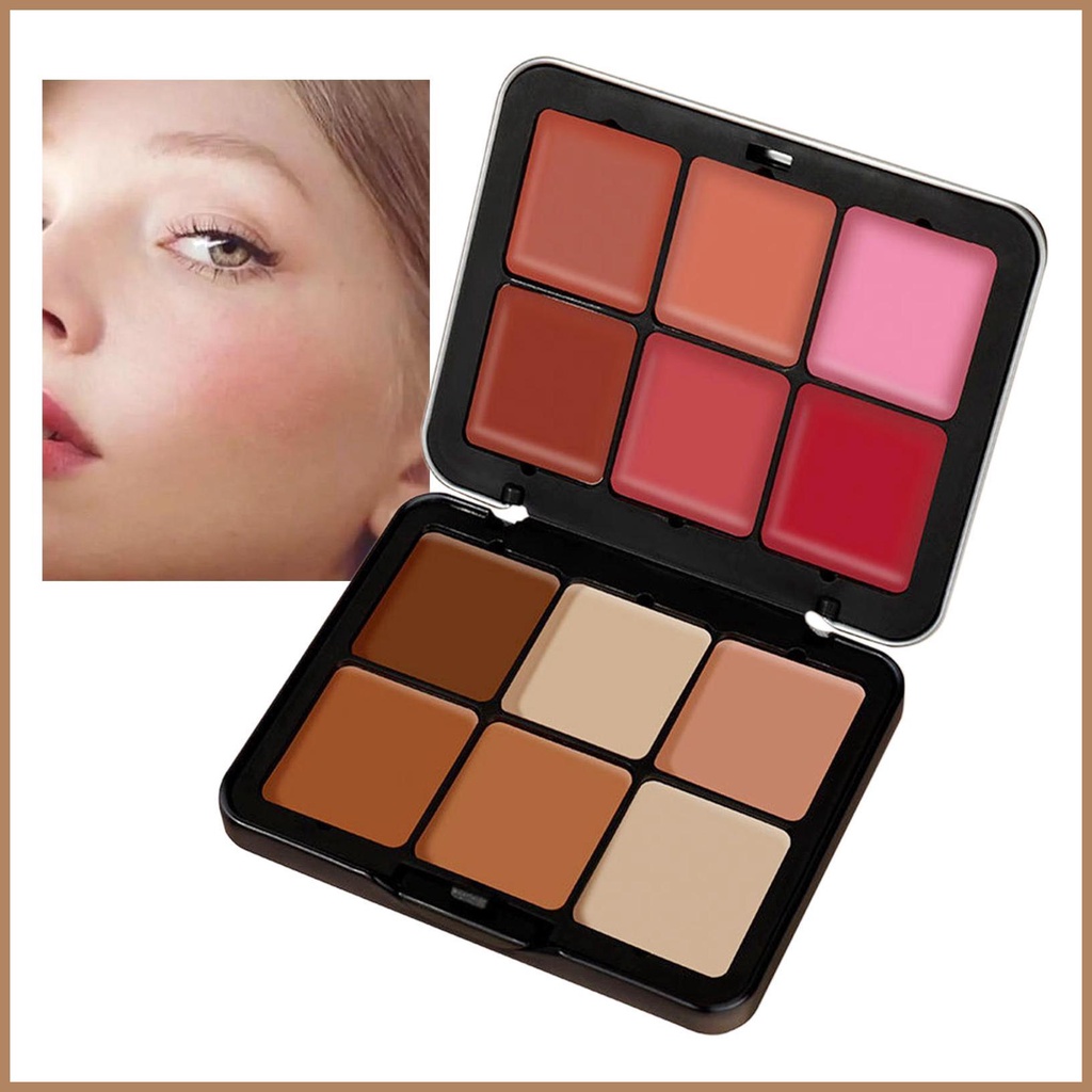 12 Colors Cream Blush Blush Palette For Cheeks Blendable Smudge Proof ...