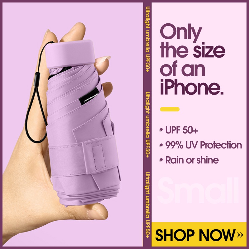 umbrella sunscreen anti-ultraviolet female compact portable sunny and ...