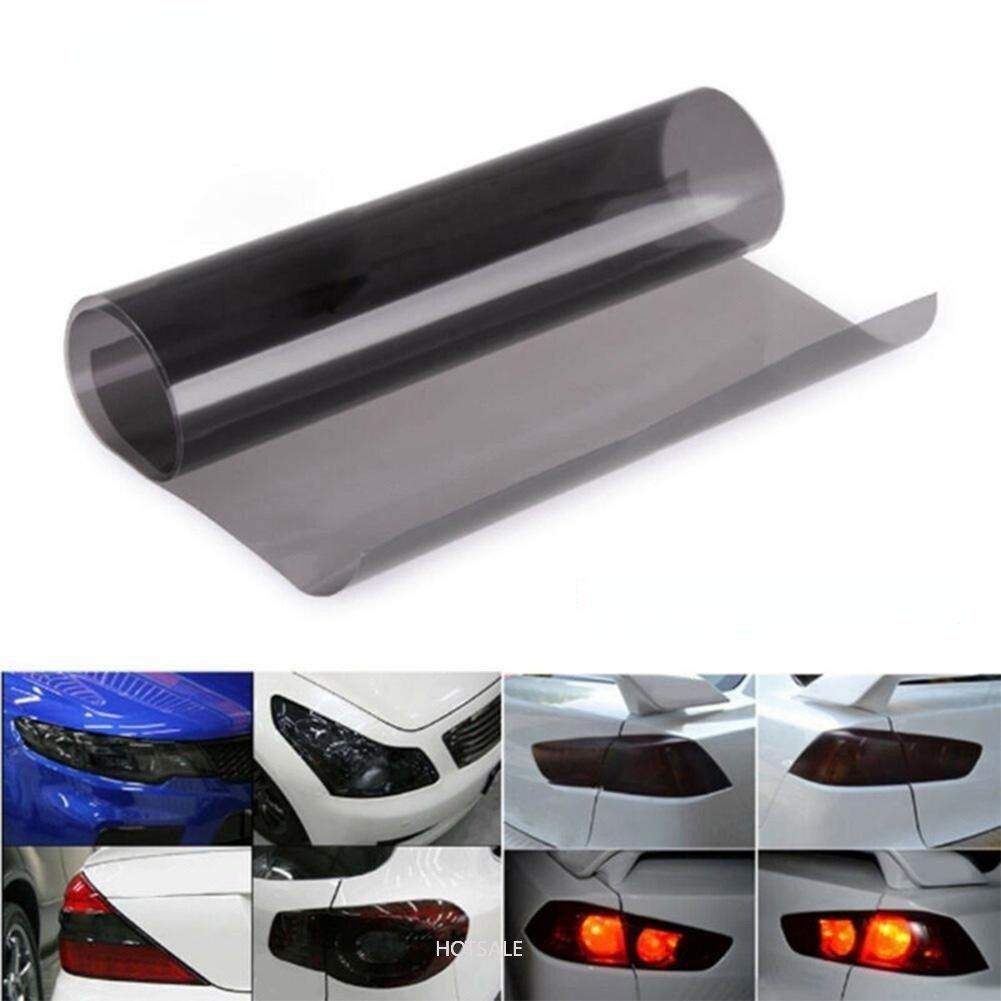 30x 100cm 1Roll Gloss Lights Smoke Vinyl Film Tint headlights ...