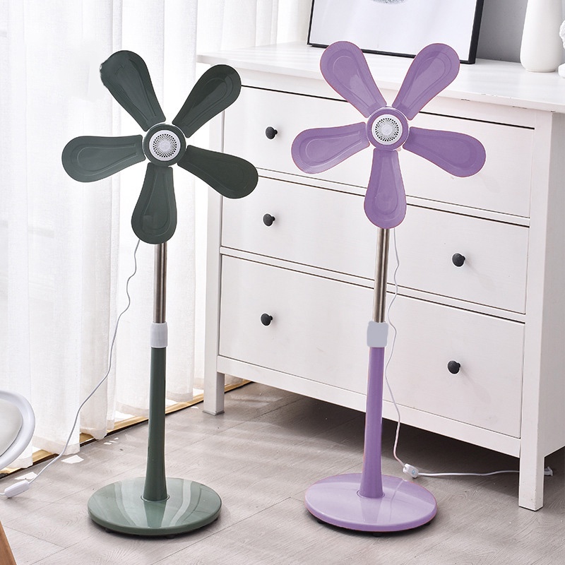 AIC 5 Blades Stand Fan Portable Floor Fan Foldable Stand Fan Electric ...