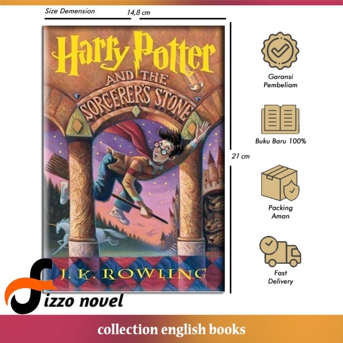 Harry Potter and the Sorcerer's Stone - J.K. Rowling (English) | Shopee ...