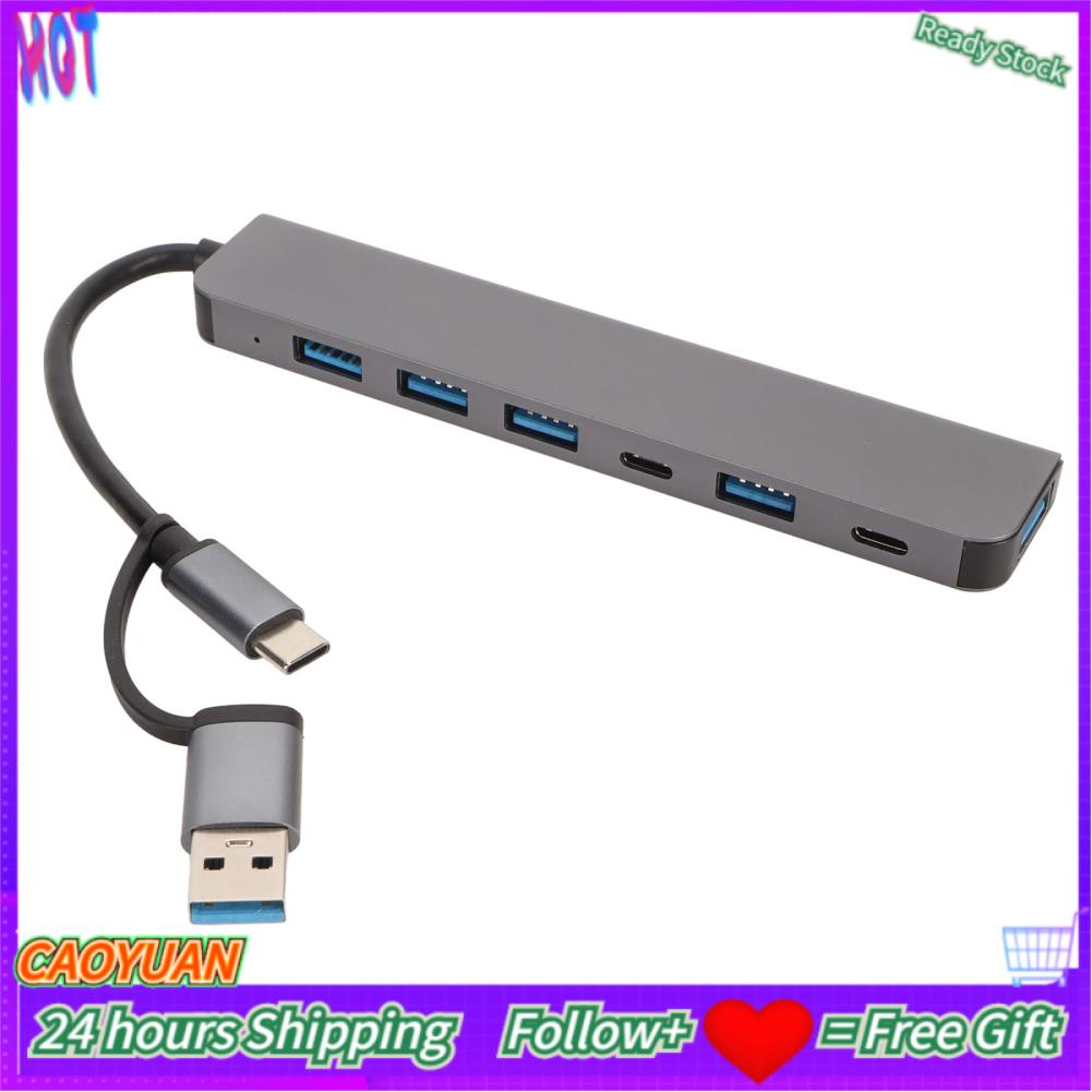 Caoyuanstore USB C Docking Station 7 Ports Dual Connector Aluminium ...