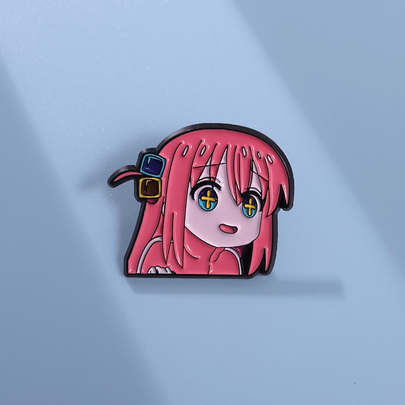 Bocchi The Rock Band Enamel Pins Cute Lonely Maiden Anime Metal Brooch ...