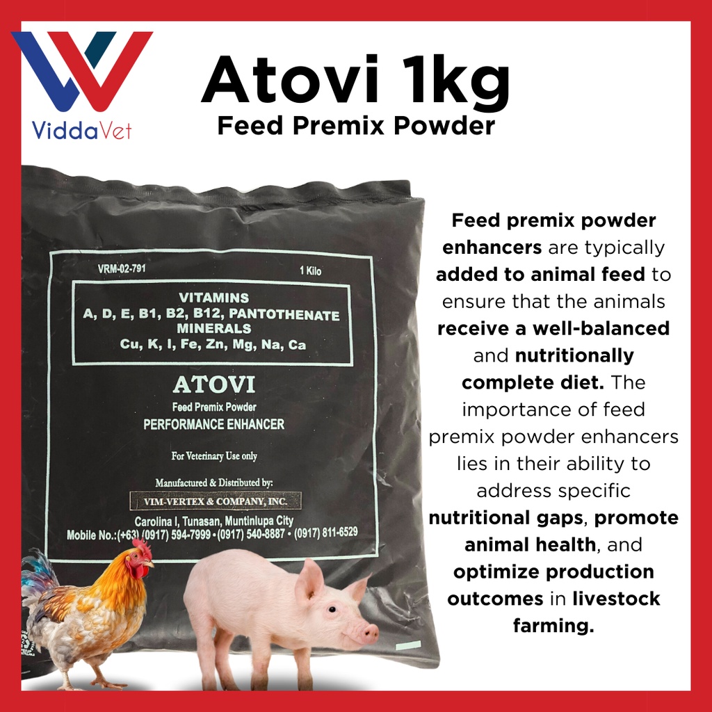 1 kilo ATOVI Powder Atovi feed premix Atovi feed premix powder atovi ...