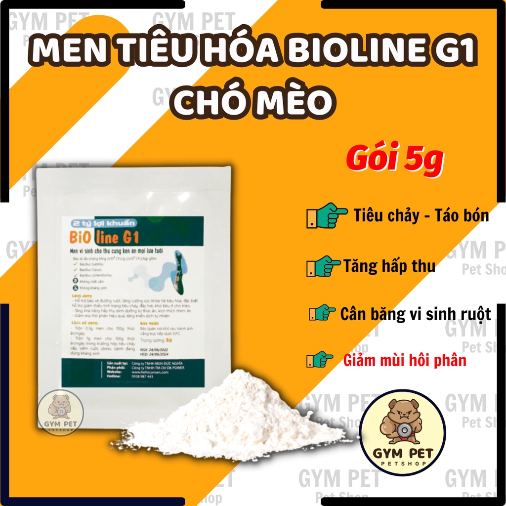 Bioline G1 probiotics support digestion for dogs and cats. Yeast ...