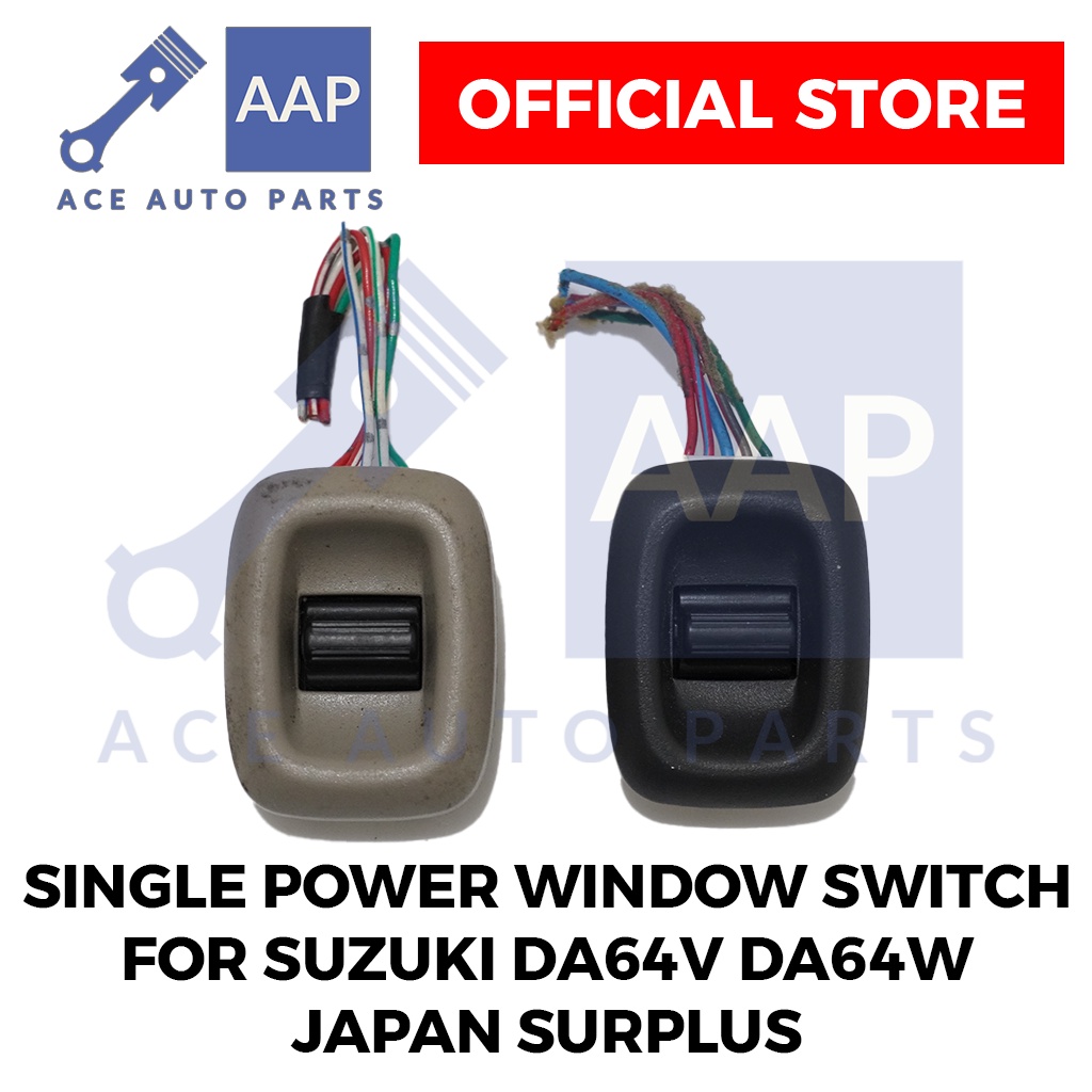 Suzuki Transformer DA64V DA64W Single Power Window Switch Japan Surplus ...