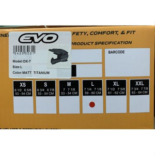 EVO HELMET DX7 MONO MATTE BLACK (SMOKE LENS) w/ free clear lens ...