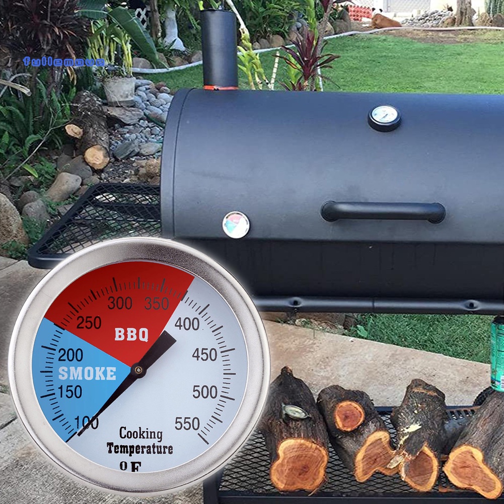 Stainless Steel Fahrenheit Thermometer Barbecue Heat Indicator ...