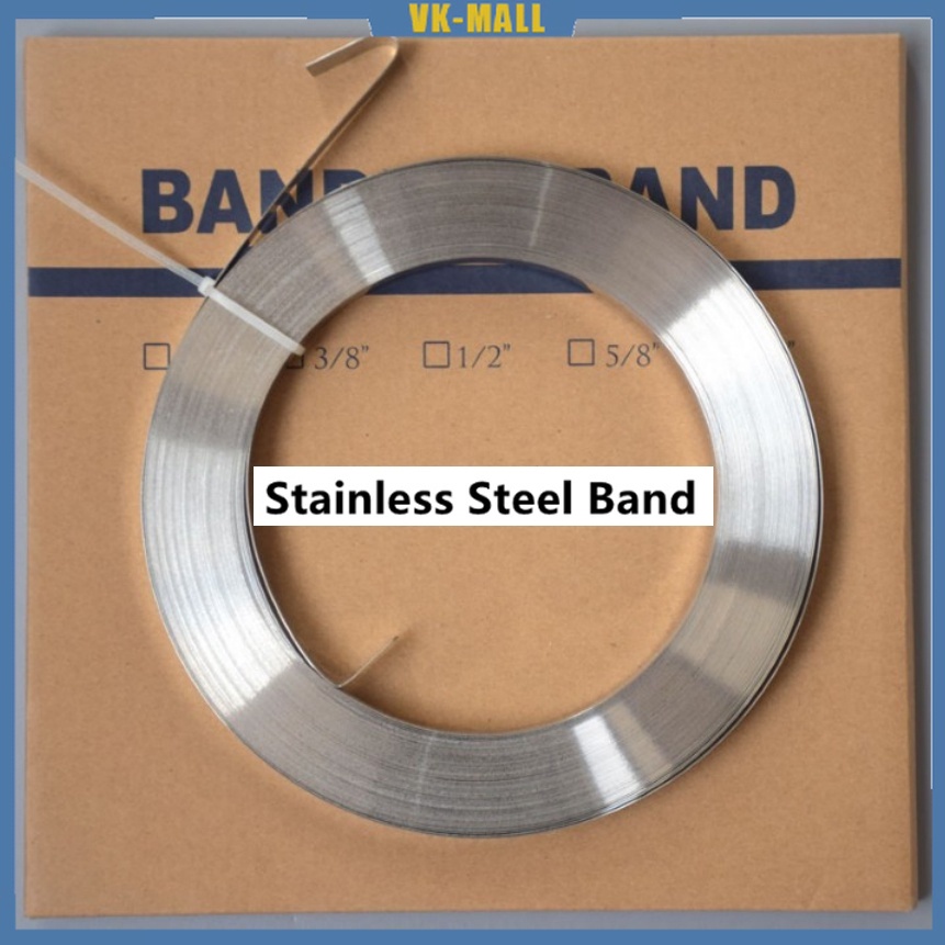12mm 0.5mm Stainless Steel Strapping Band Strap Tools 30M Stainless ...