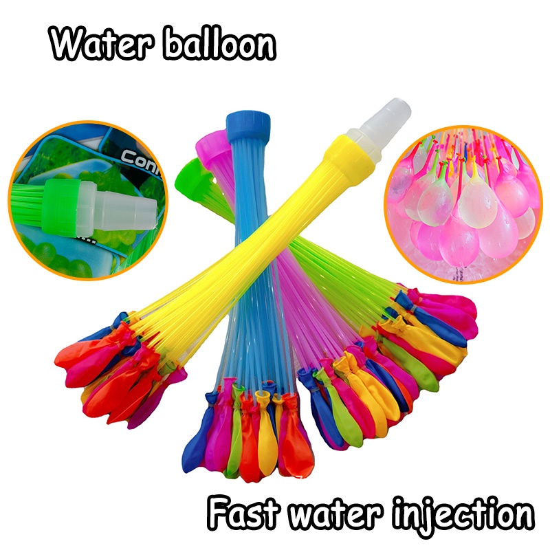 111pcs Magic Water Balloons Fast Filling Self-sealing Water Ball Pool ...