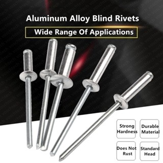 【PER 400PCS】Blind Rivet Silver Aluminum Round Head Blind Rivets ...