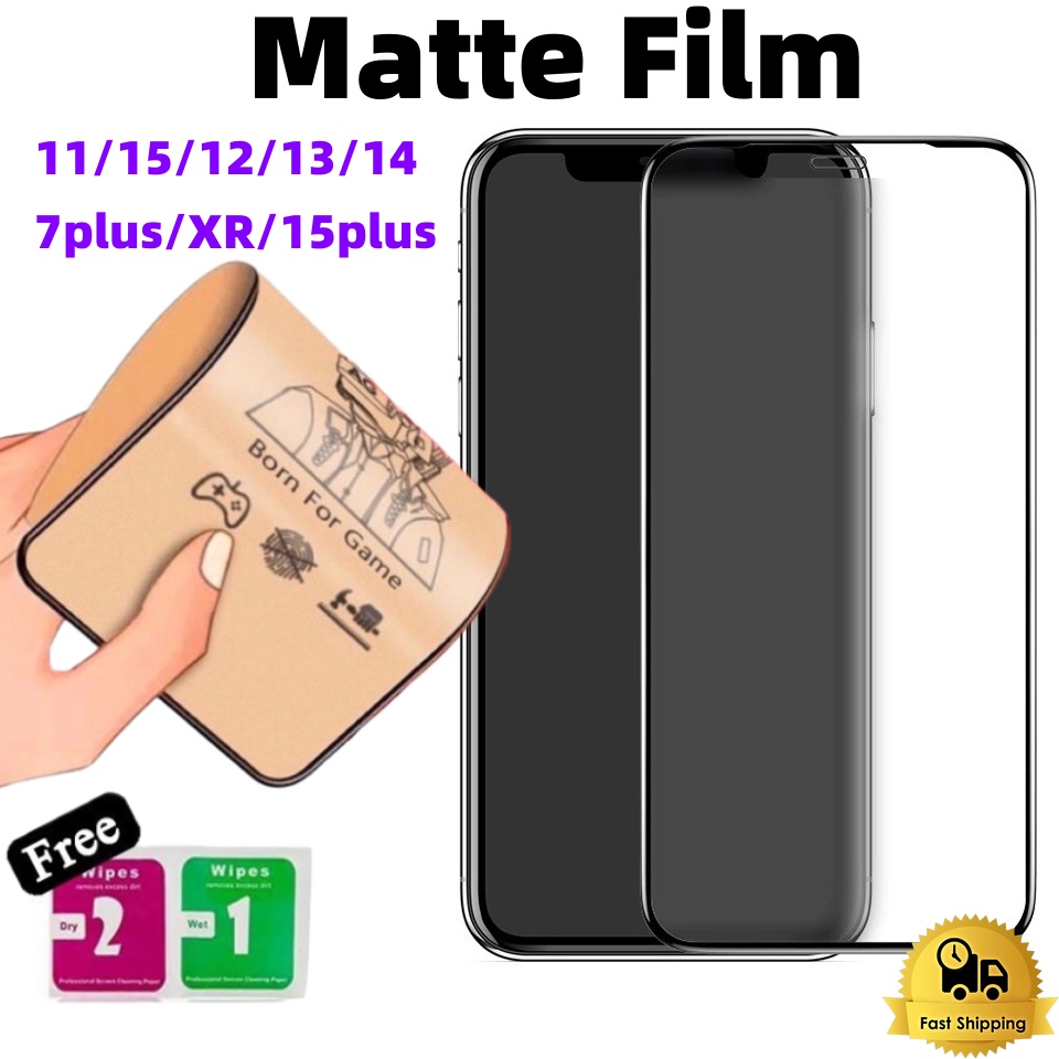 Tempered Glass for IPhone 11 Matte Film Ceramic 12/13/14/15ProMax/6/8 ...