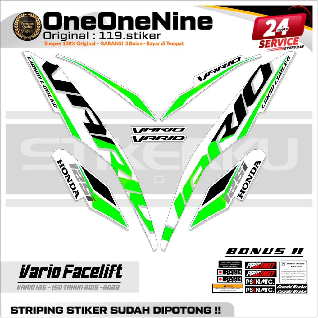 Striping VARIO FACELIFT MOTIF 20 / STICKER VARIO NEW 125 / 150 / ALL ...