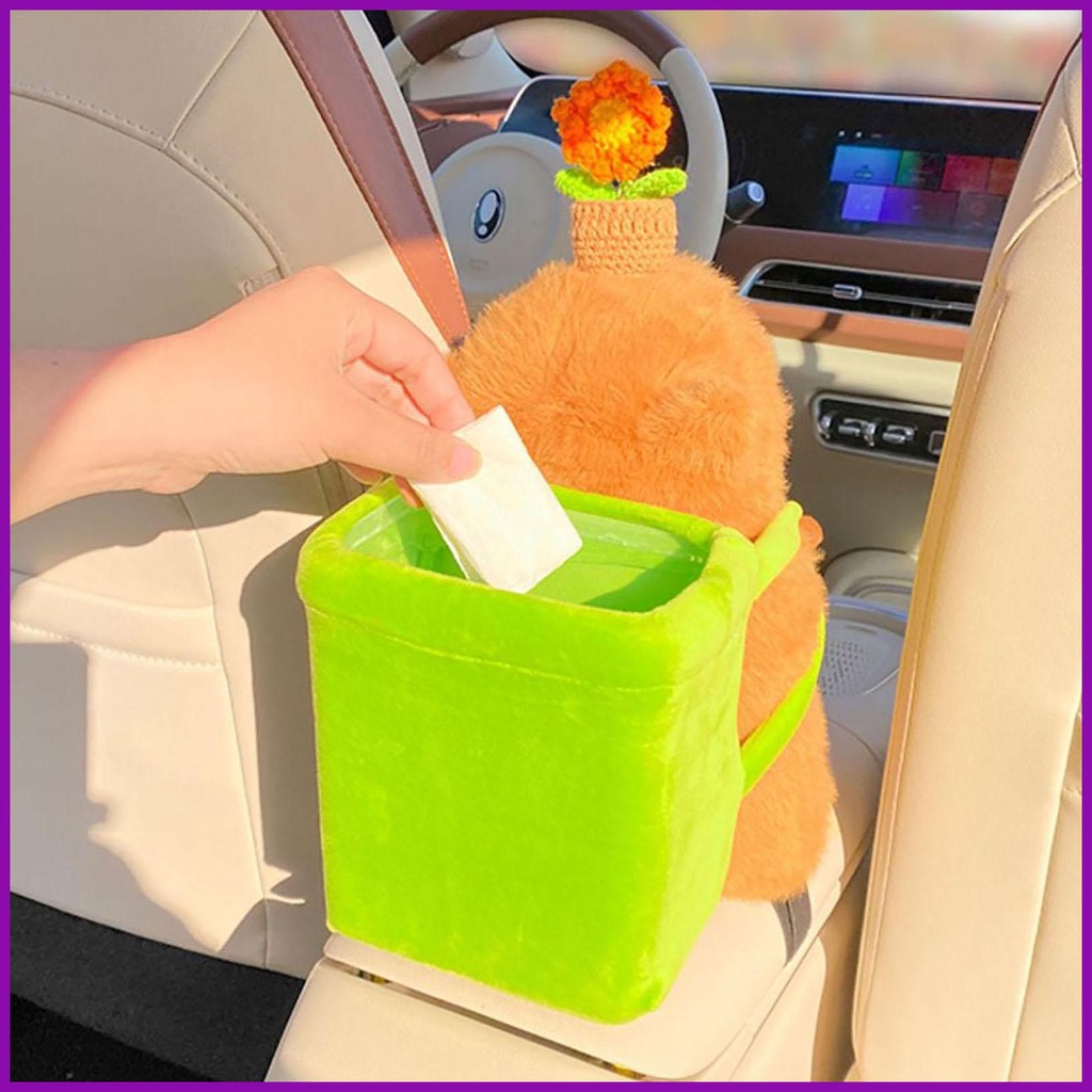Garbage Can Stuffed Animal 2-in-1 Capybara Plush Tissue Box ...
