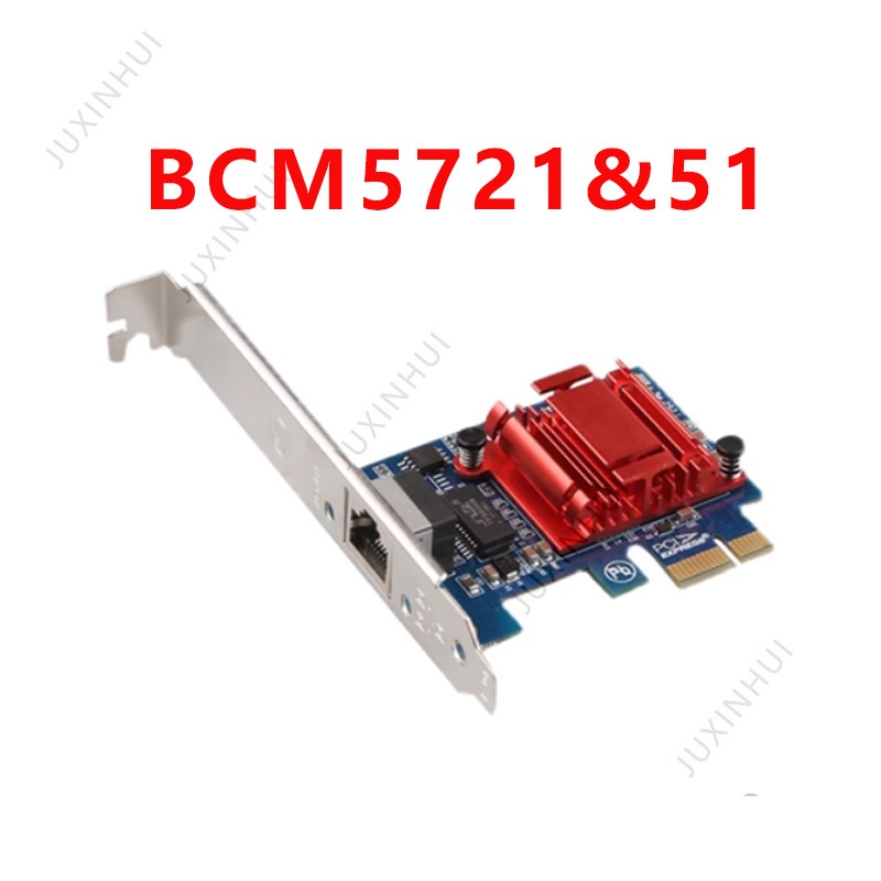DIEWU Gigabit PCIE 1x diskless network card BCM5721&51 chip supports ROS and ESXi Ethernet s^Q ...