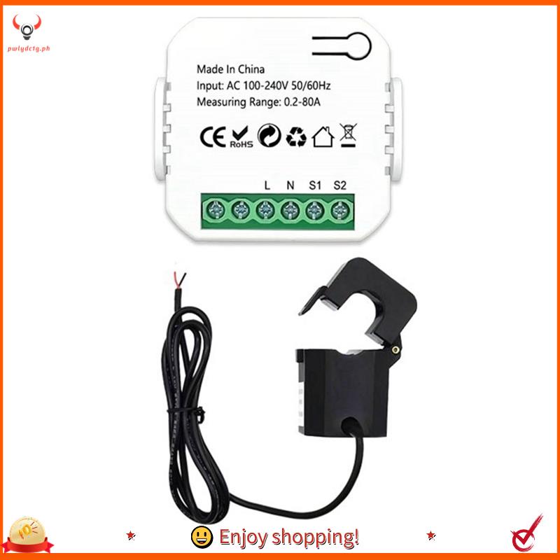 【pwlydc1g】Tuya Smart Life ZigBee Energy Meter 80A with Current ...