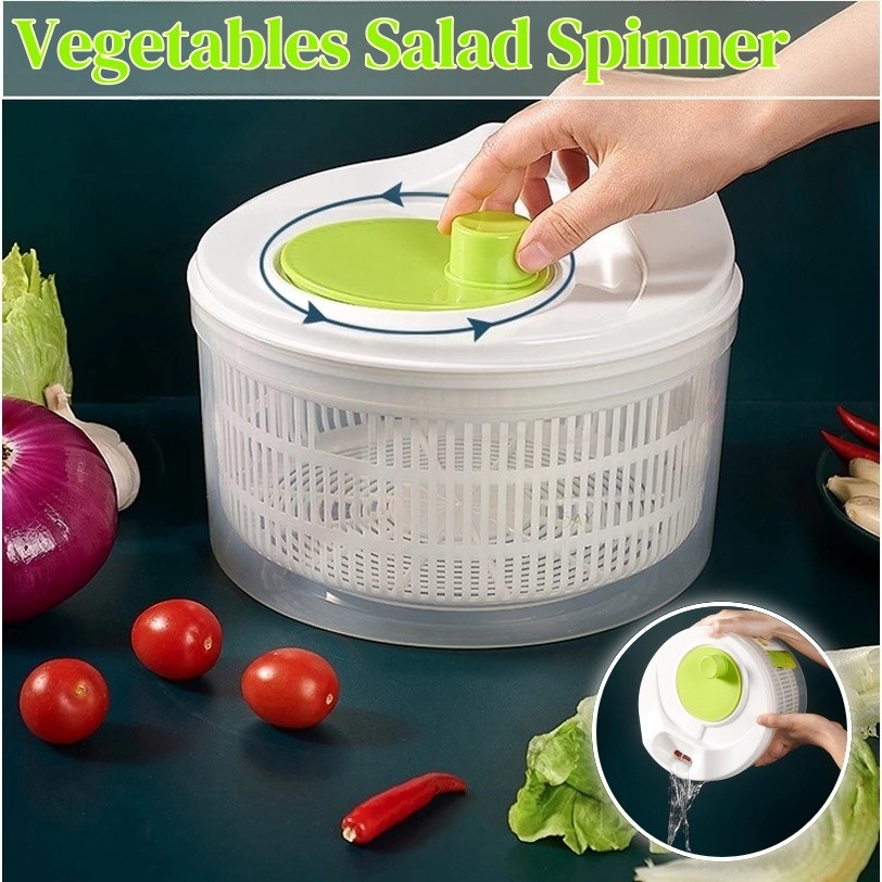 Vegetables Salad Spinner Large Capacity Handheld Fruits Wash Basket ...