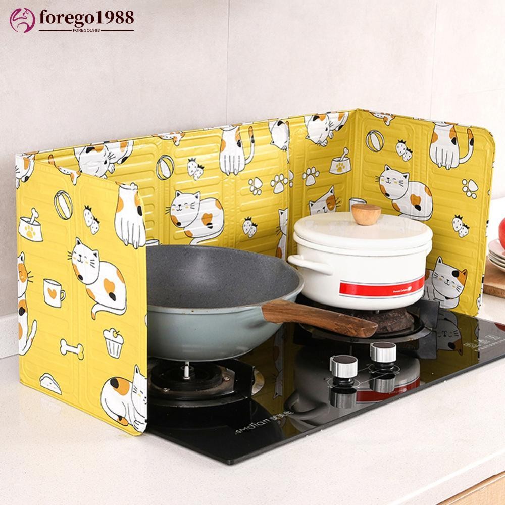 FOREGO1988 Aluminium Foil Kitchen Oil Anti Splatter Shield Guard ...