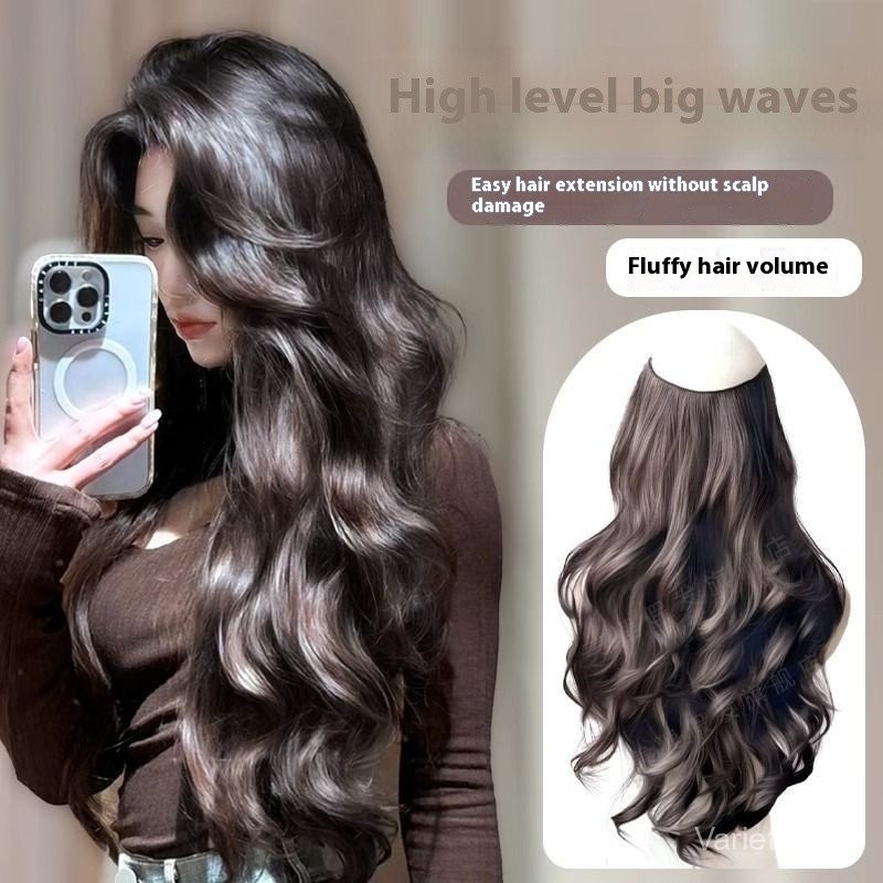 Hair Extensions for Women Long Hair One Piece Big Waves Invisible ...