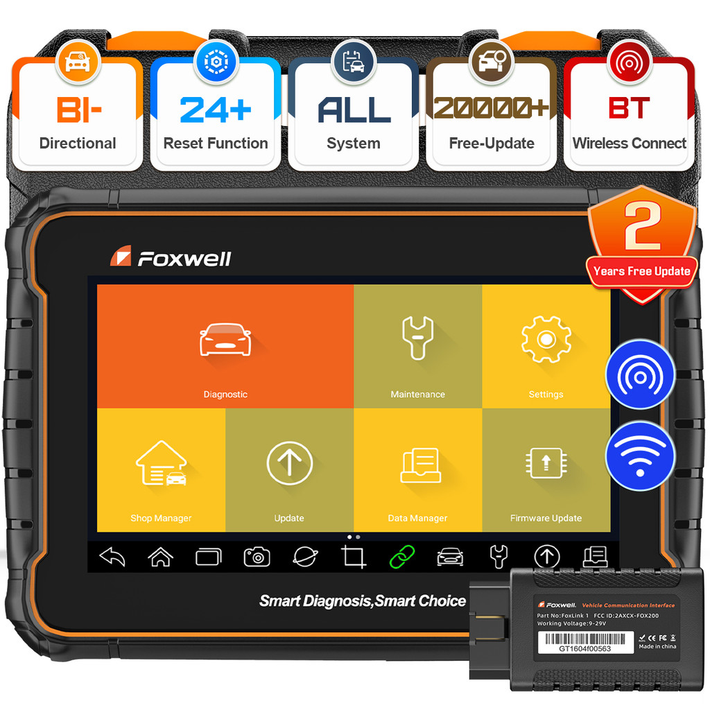FOXWELL GT60 Automotive Bluetooth Bi-Directional OBD2 Scanner Full ...