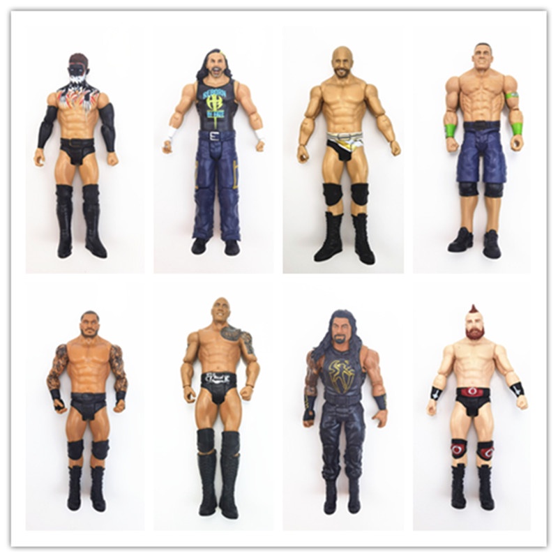 Genuine Mattel Mattel WWE Wrestler action figure Wrestler Doll Model Joint Movable Doll | Shopee ...